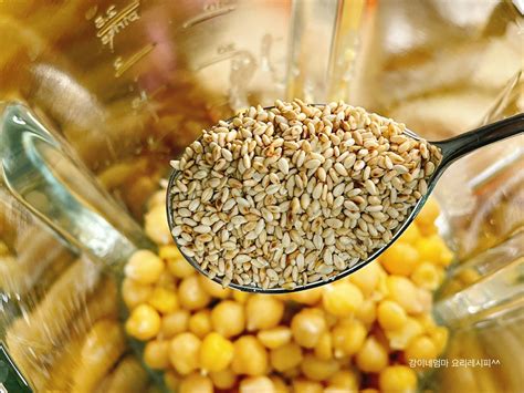 병아리콩 후무스 만들기 초간단 디핑소스