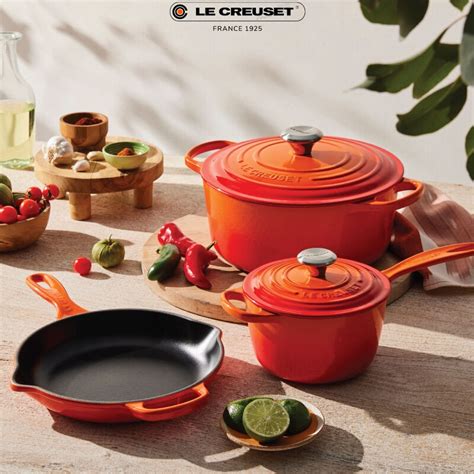 Büyüleyici Le Creuset Pişirme Setleri Signature Enameled Cast Iron 5