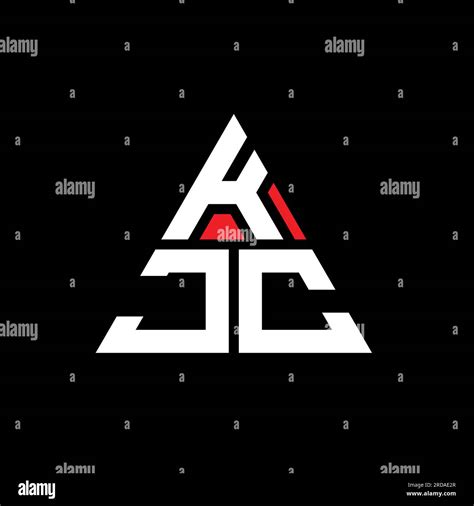 Kjc Triangle Letter Logo Design With Triangle Shape Kjc Triangle Logo Design Monogram Kjc
