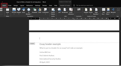How To Write A Header For An Essay EssayBox