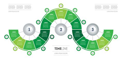파의 형태로 인포그래픽 5 부품의 3 세그먼트로 나누어 15 부분으로 구성된 부품 녹색 기술의 다이어그램 15 가지 옵션으로 에코 비즈니스 의 프리젠 테이션 벡터 0명에