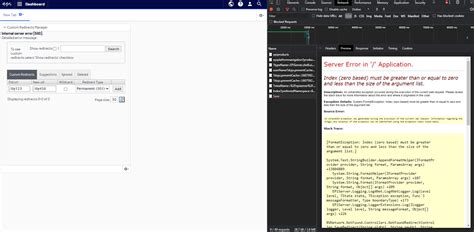 500 Error On Trying To Add New Redirect · Issue 207 · Geta404handler