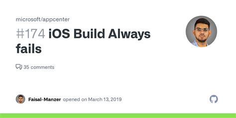 IOS Build Always Fails Issue Microsoft Appcenter GitHub