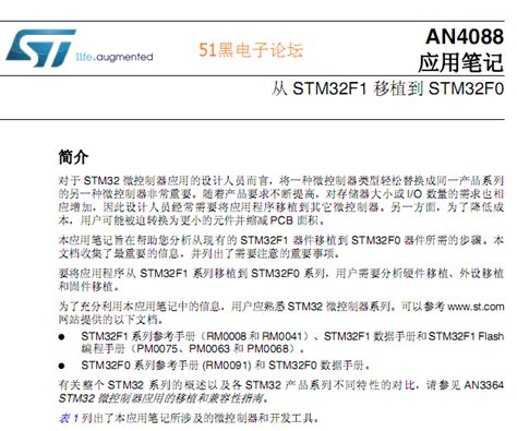 源码从stm32f1移植到stm32f0的应用笔记 stm32 8