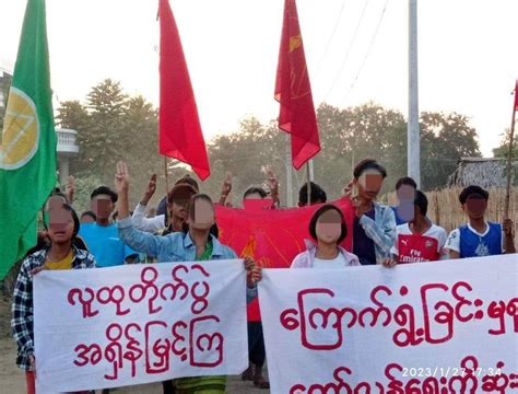 မြိုင်မြို့နယ် သပိတ် စစ်ကြောင်း ဖက်ဆစ် စစ်တပ် ချေမှုန်းရေး ချီတက် ဆန္ဒပ