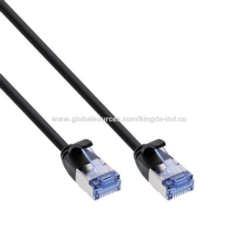 Slim U FTP STP Cat6A Patch Cord Leads Ethernet Network Cable RJ45 32AWG