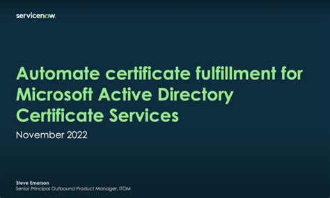 Automate Fulfillment Requests For Microsoft Active Directory Certificate Services With