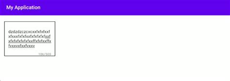 Android Show Counter Inside The Border Of Textinputview Stack Overflow