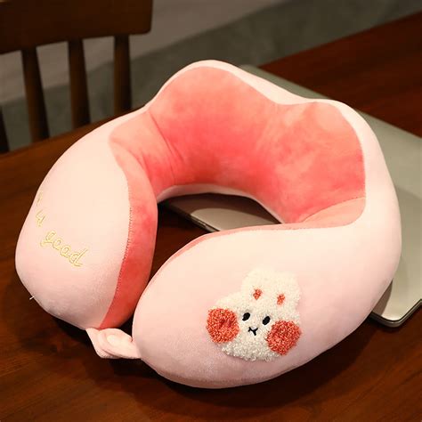 Hoomy Toys Towel Embroidered U Shaped Car Neck Office Cervical