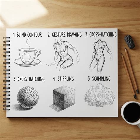 Basic Sketching Techniques Best Sketchbook For Beginners Rwil