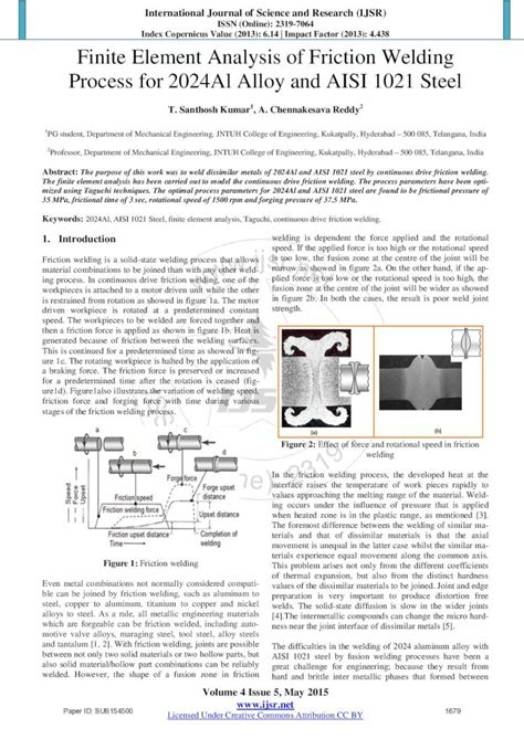 Pdf Finite Element Analysis Of Friction Welding Process For €¦ · Friction Welding Process