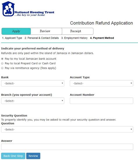 Jamaica Nht Refund Online Application Form