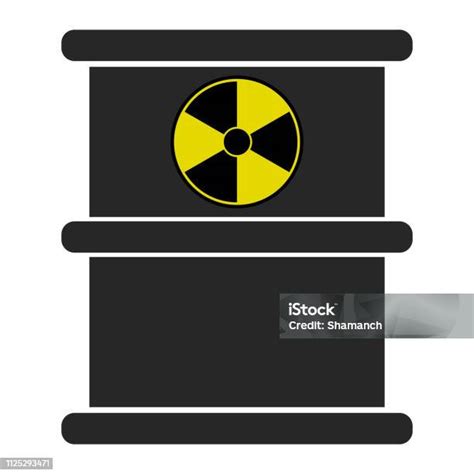 화학 폐기물 블랙 배럴입니다 방사능 쓰레기 방출입니다 환경 오염입니다 흰색 바탕에 생태 재해의 위험 0명에 대한 스톡 벡터 아트