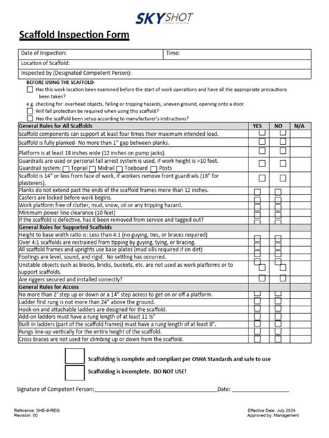 Scaffold Inspection Form Pdf Scaffolding Ladder Scaffold Inspection Form Pdf Scaffolding Ladder