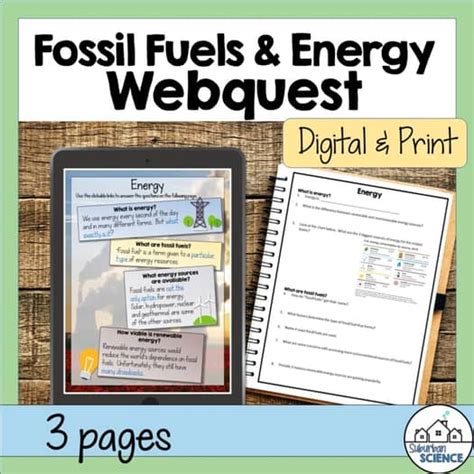 Free Environmental Science Webquest Renewable And Nonrenewable Resources