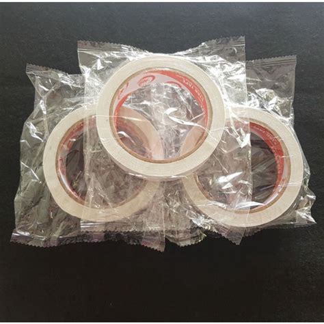 Jual Doublr Tape Dabel Tip Tipe Kertas Solasi Isolasi Bolak Balik Tebal Ukuran Kecil Dan