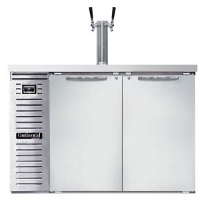 Kc50snss 50 Commercial Shallow Depth Keg Cooler Continental Refrigerator