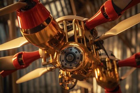 Premium Ai Image Closeup Of Drones Propellers And Sensors Created