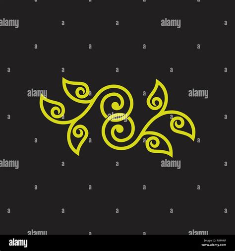 Abstract Linked Loop Green Plant Logo Vector Stock Vector Image And Art Alamy