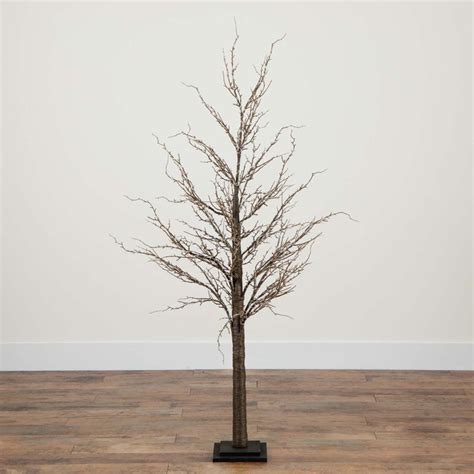 The Holiday Aisle® 5ft Pre Lit Artificial Twig Tree With 360 Warm White Led Lights Wayfair