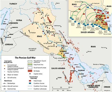 Persian Gulf War Map