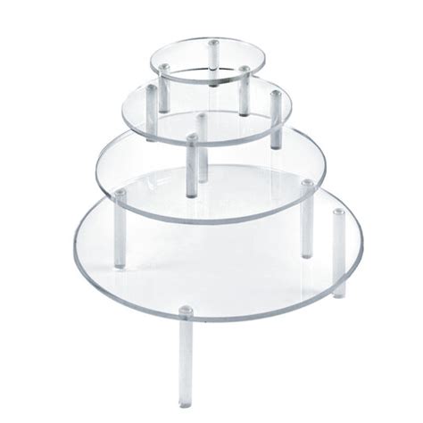 4 Piece Round Acrylic Riser Set Round Riser Set Risers