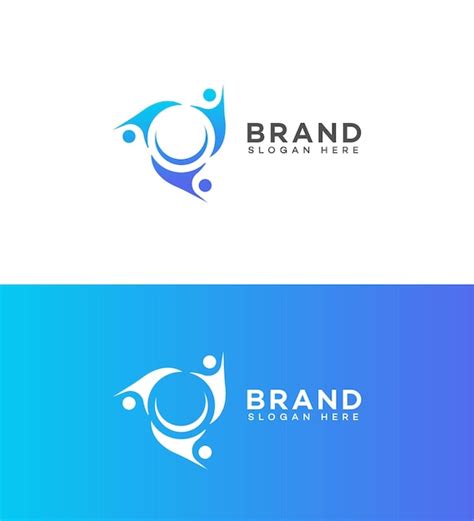 이민 컨설턴트 로고 신분 표시 기호 템플릿 프리미엄 벡터