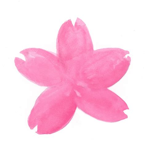 桜の花Sui Sai手描き水彩イラストフリー素材集