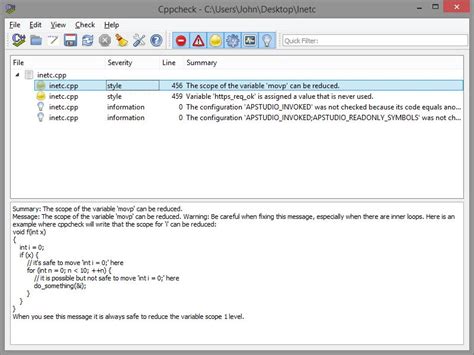 Cppcheck Static Analysis Tool For Cc Code Alternativeto