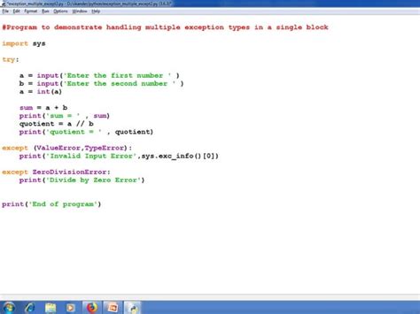 Python Exception Handling PDF