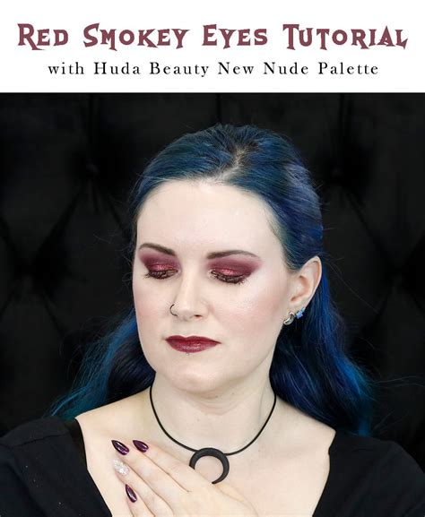 Grwm Red Smokey Eyes Tutorial With Huda Beauty New Nude Palette