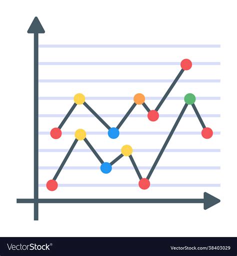 Line Graph Royalty Free Vector Image VectorStock