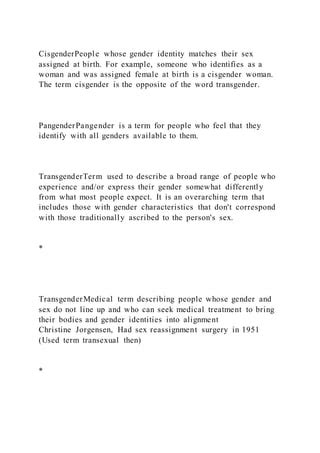 GenderGender SexBiological SexFemale DOCX