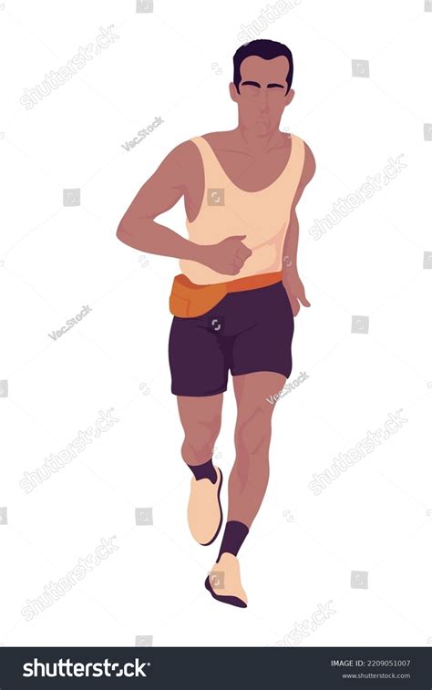 Running Man Illustration Sportswear Stock Vector Royalty Free Shutterstock