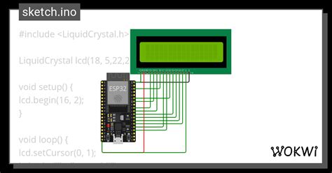 liquidcrystal wokwi esp32 stm32 arduino simulator