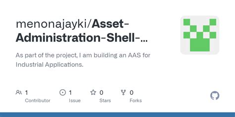 github menonajayki asset administration shell robot use case as part