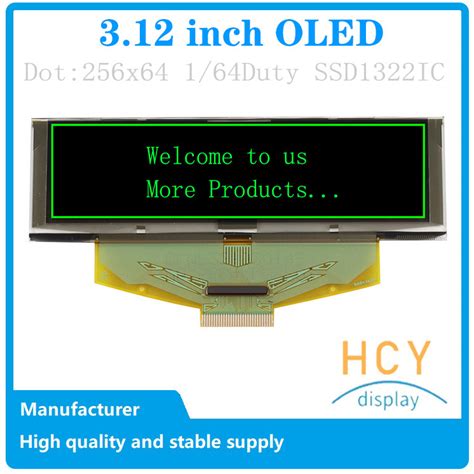 3 12 Inch Green 256x64 Pixels 16 Gray Scale Oled Display Screen With Outdoor Visibility China