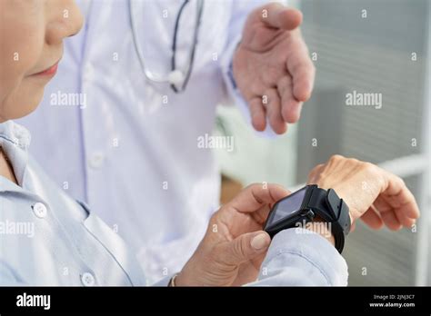 Close Up Shot Of Unrecognizable Patient Checking Her Heart Rate With