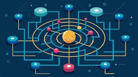 A Maze Of Data Points And Algorithms With A Quantum Particle At The Center Symbolizing The Power