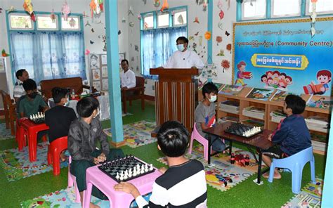 အားကစားနှင့်အတူ ဉာဏစွမ်းရည်များဖွံ့ဖြိုးတိုးတက်လာစေရေးအတွက် လူထုအခြေပြုဗဟိုဌာန ပျဉ်းမနား ၌ အခ