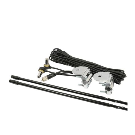 Truckspec 4 Platinum Series Dual Mirror Mount Cb Antenna Kit 1000w