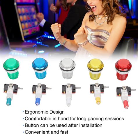 Kafuty Arcade Game Push Button Mm Led Illuminated Push Buttons With Micro Switch Self Reset