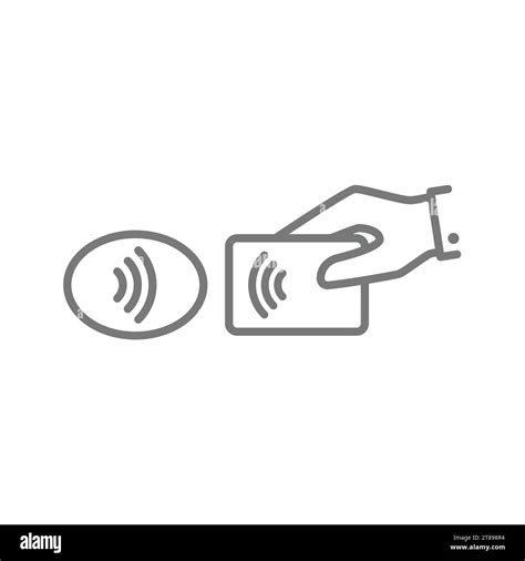 Tap To Pay Pos Terminal Reader And Credit Card Icon Contactless