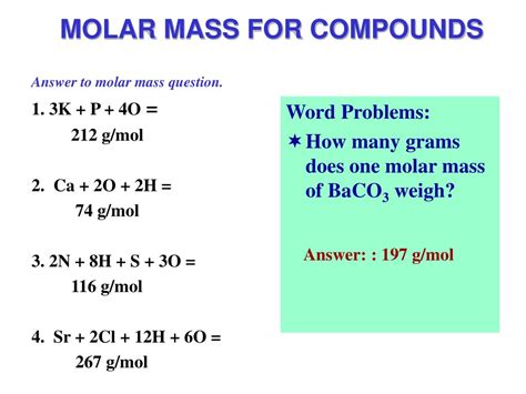 Molar Mass Compound Periodic Table Britishquest