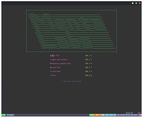 Customheader Centering Issues · Issue 192 · Nvimdevdashboard Nvim · Github