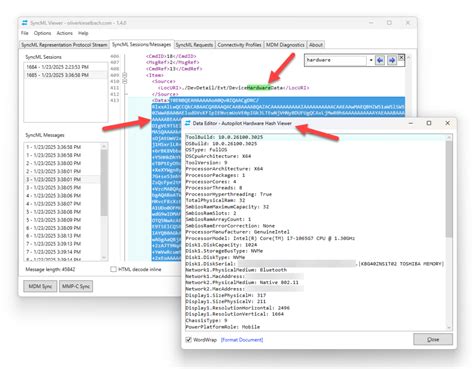 Syncml Viewer Update With Autopilot Hash Decoding Modern It Cloud Workplace