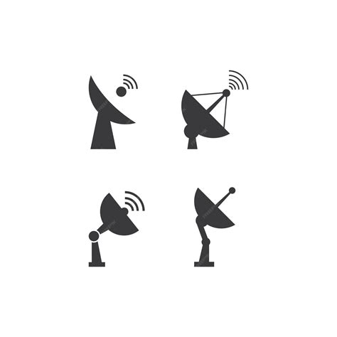 위성 아이콘 프리미엄 벡터