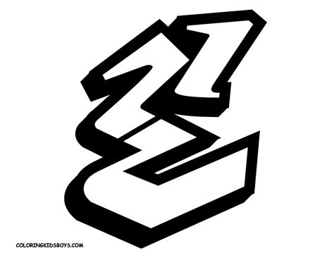 Graffiti Letter E Sketches Design New Grafiti Makmu