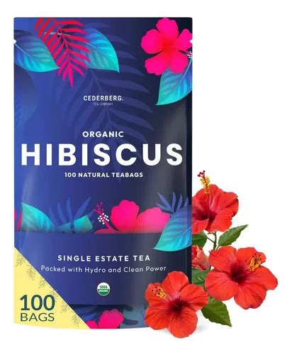 Tea Cederberg Tea Company Organic Hibiscus 100 Tea Bags Mercadolibre
