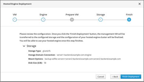 Chapter 11 Deploy The Hosted Engine Using The Web Console Deploying Red Hat Hyperconverged